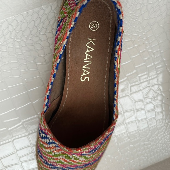 Kaanas | Shoes | Kaanas Vibrant Woven Flats With Rounded Toe | Poshmark